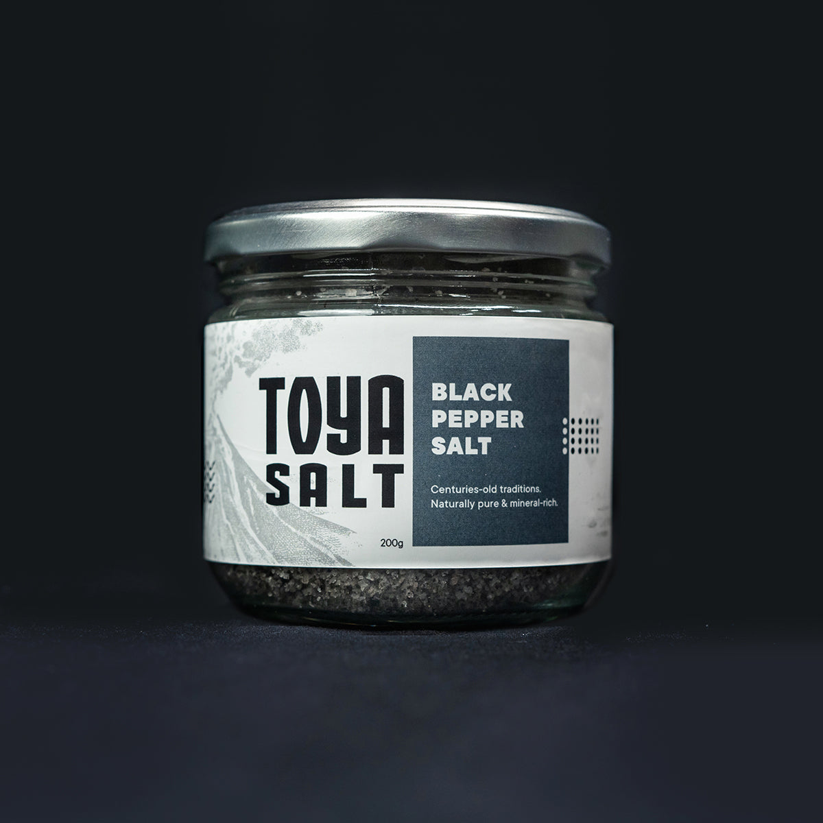 Meersalz mit schwarzem Pfeffer – Toya Salt Switzerland